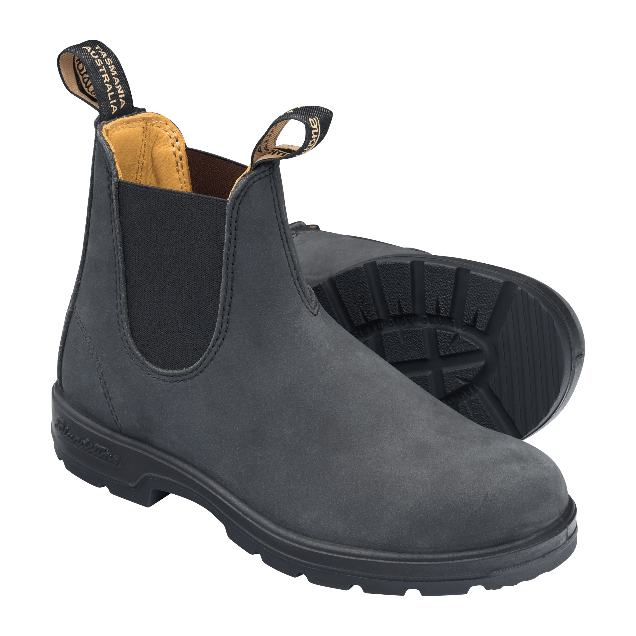 Blundstone 587 Rustic Black Chelsea Boots | Blundstones UK