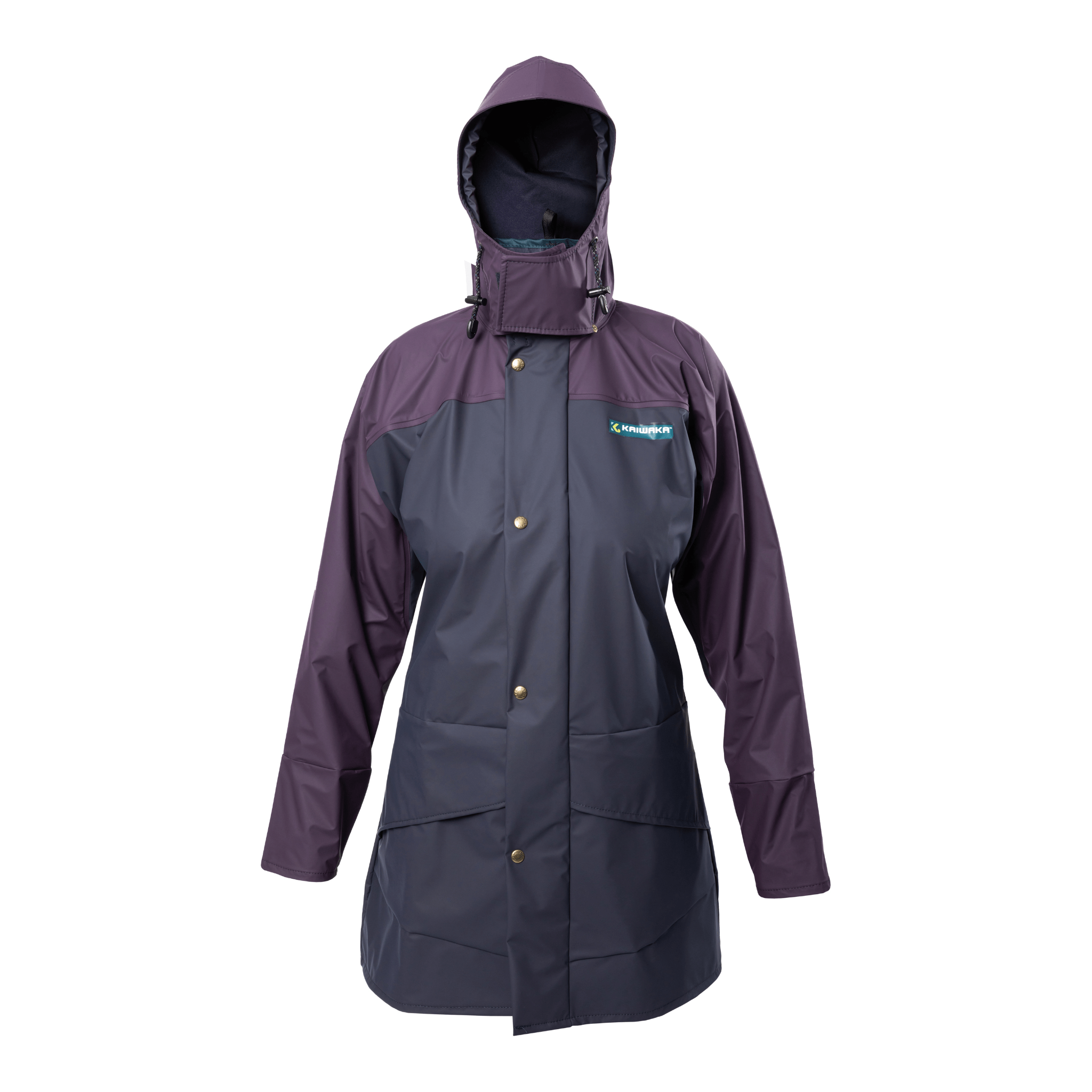 Kaiwaka Agtex Women's Waterproof Parka Coat - Navy/Aubergine – Sugar ...
